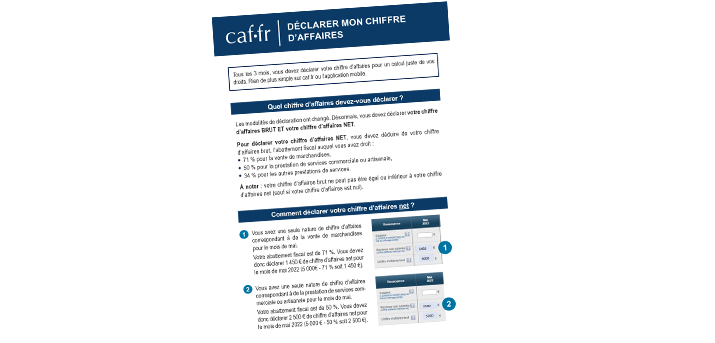 CAF - Travailleur indépendant : la déclaration de vos chiffres d ...
