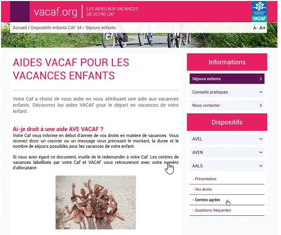 L'Aide aux Vacances Enfants (Vacaf AVE) | Bienvenue sur Caf.fr