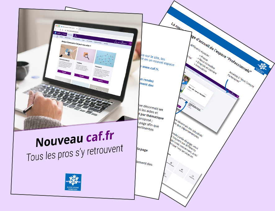 Des tutoriels sur l'utilisation du nouvel espace "Professionnels" sont ...